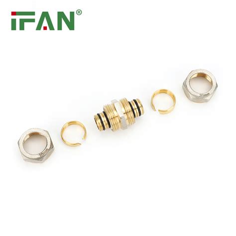 Ifan Wholesale Pex Compression Pipe Connector Plumbing Pex Brass Equal