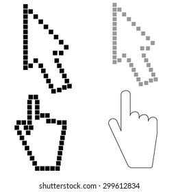 Four Different Styles Cursor Stock Vector Royalty Free 299612834 Shutterstock