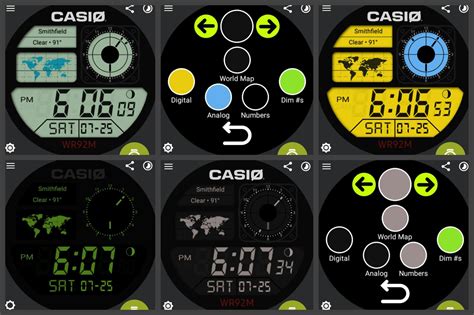 2nd Attempt At Custom Watchface Very Themable With 5 Variable Colors Rcasio