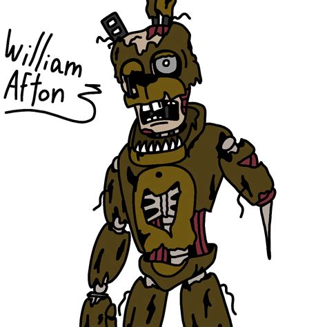 William Afton Scraptrap Art R Fivenightsatfreddys