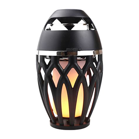 Eudgs Flame Light Speaker Portable Outdoor And Indoor Led Torch Light