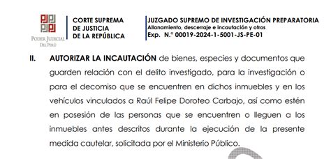 Fiscalía allana oficinas del congresista Raúl Doroteo por caso