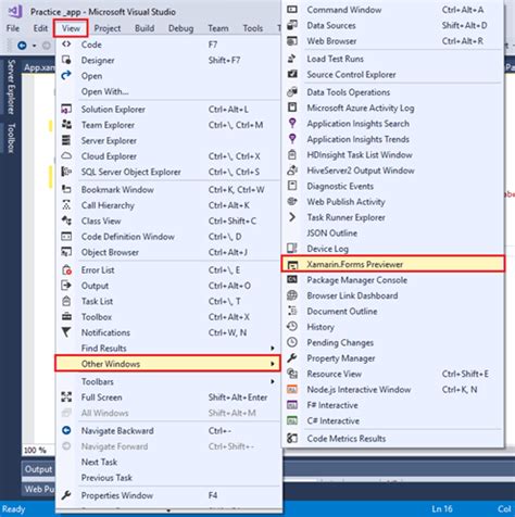 Live XAML Previewer In Xamarin Forms