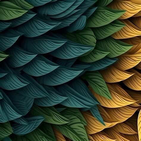 Premium Ai Image Abstract Colorful Background Of Leaves