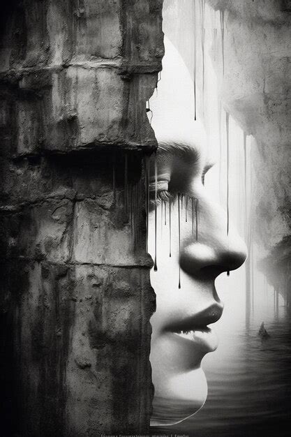 Premium Ai Image Fading Face Model Illusion Effect