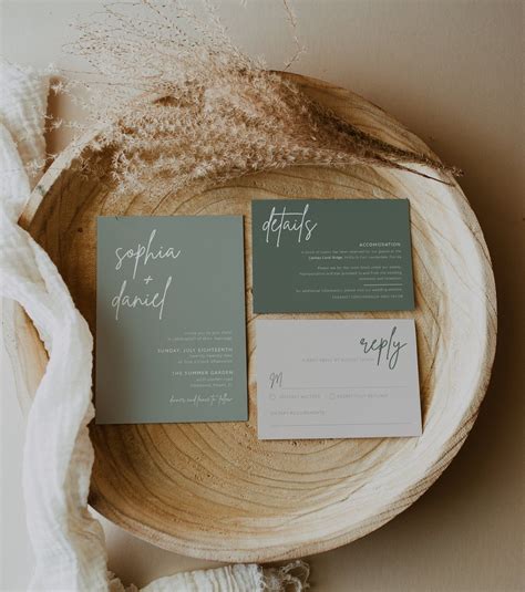 20 Sage Green Wedding Invitations For 2024 Colors For Wedding