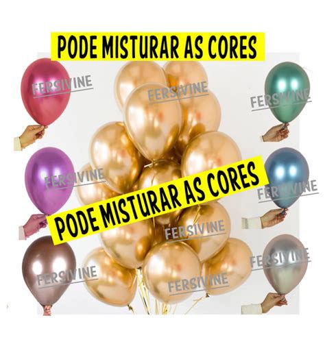 Bal O Bexiga Cromado Metalizado Unidades Elo