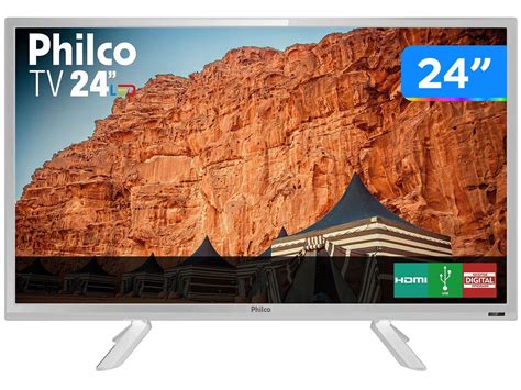 TV HD D LED 24 Philco PTV24C10DB 2 HDMI 1 USB TVs Magazine Luiza