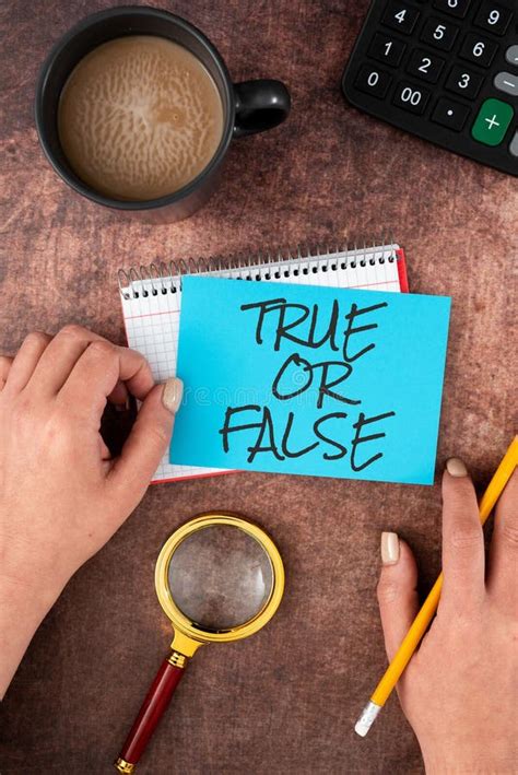 Text Showing Inspiration True Or False Business Overview Decide