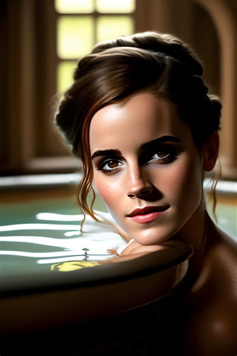 Lexica Portrait Of Emma Watson At A Bath House