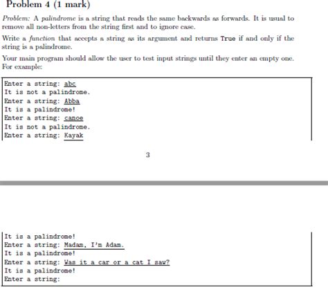 Solved Problem Write A Program That Reads Strings Typed By