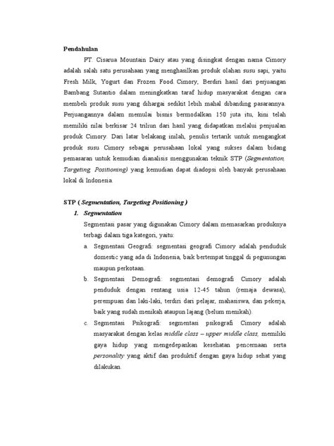 Stp Cimory Pdf Bisnis
