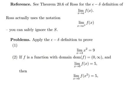 solved 20 6 theorem let f be a function defined on a subset
