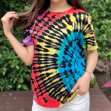 เสื้อยืดมัดย้อม ใส่ได้ทั้ง ชาย หญิง ผ้า Cotton 100 ใส่นุ่มสบายมาก