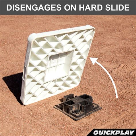 Baseball Safety Base Set Of 3 Official Size Quickplay Baseball Safety