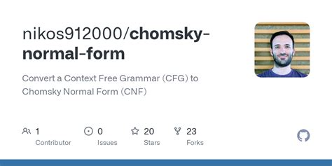 Github Nikos912000chomsky Normal Form Convert A Context Free