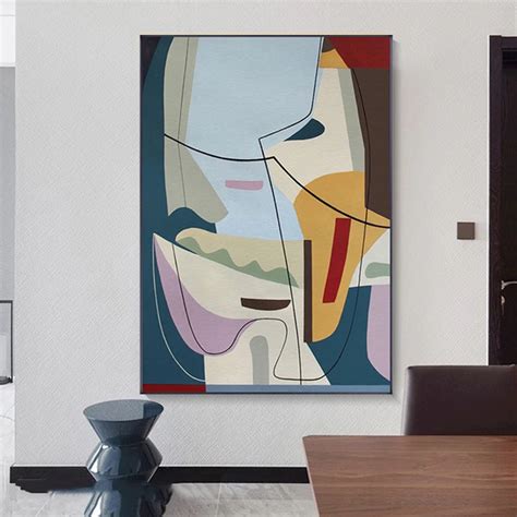 피카소의 추상 라인 아트 캔버스 회화 유명한 프린트 및 포스터 미니멀리스트 월 아트 그림 거실 홈 데코그림 And 서예 Aliexpress