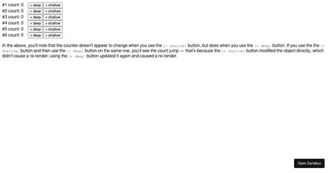 Deep Vs Shallow Updates Codesandbox