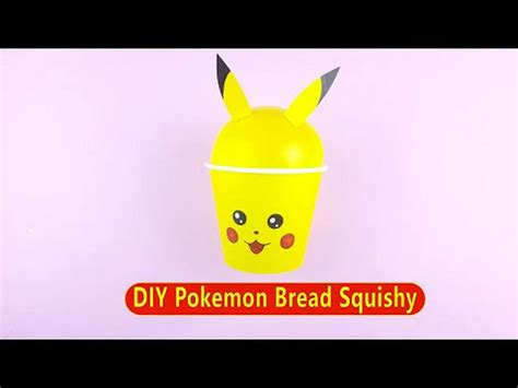 Diy Pokémon Bread Squishy Pokémon Pikachu Crafts Easy Paper Crafts