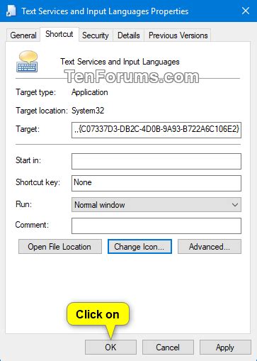 create text services and input languages shortcut in windows tutorials
