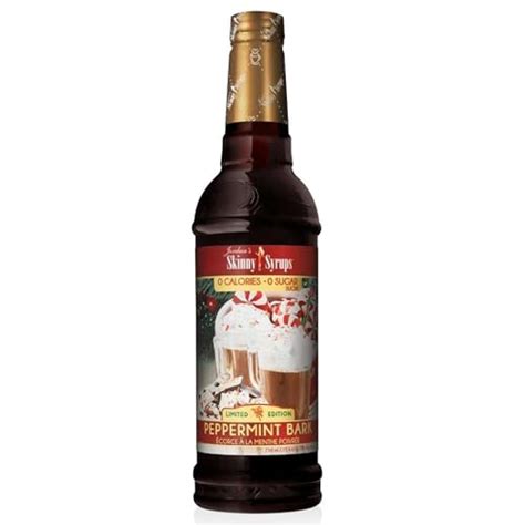 Jordans Skinny Syrups Sugar Free Holiday Coffee Syrup Peppermint Bark