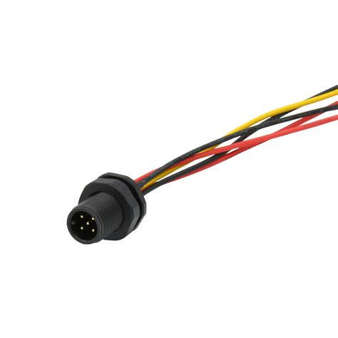 IP67 NMEA2000 M12 5Pin Full Plastic Front Wall Panel Mount LED Circular