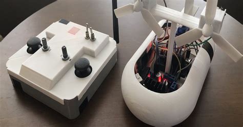 3d printed arduino rc airboat with controller by moremorris download free stl model