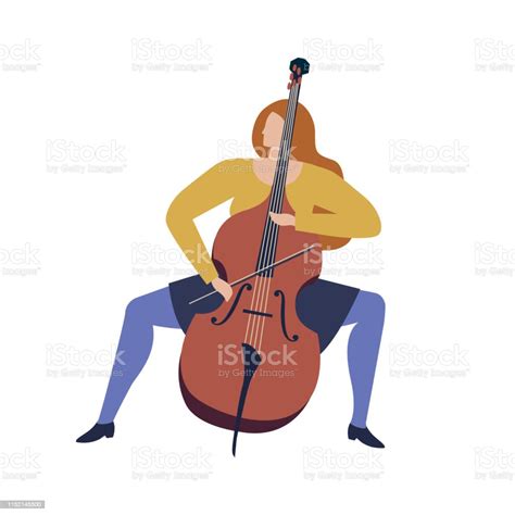 벡터에서 첼로 만화 재미 있는 그림을 재생 하는 여자 음악가 여성 직업 컬렉션입니다 여자에 대한 스톡 벡터 아트 및 기타 이미지 여자 첼로 첼로 연주자 Istock