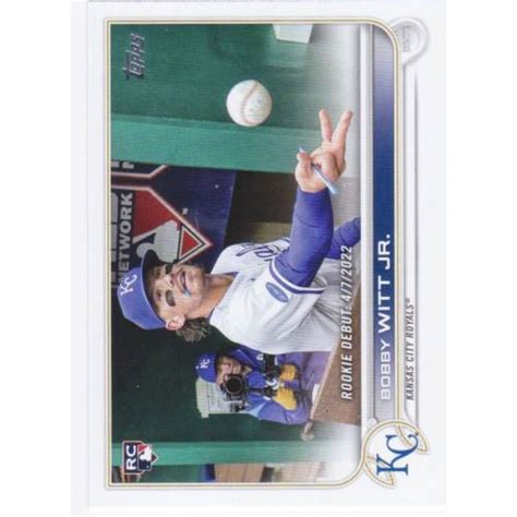 Bobby Witt Jr 2022 Topps Update Rookie Debut Us187 Sports
