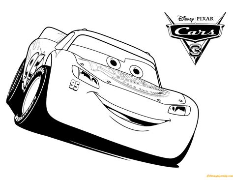 Lightning Mcqueen Coloring Page Printable
