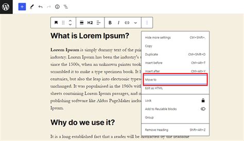 How To Move Blocks In WordPress Gutenberg Editor