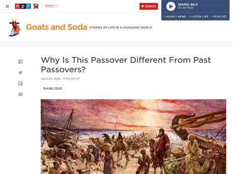 Npr Why Is This Passover Different From Past Passovers Article For