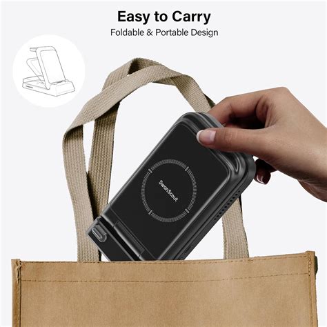 SwanScout Estación de carga para Samsung Z Flip cargador inalámbrico 3
