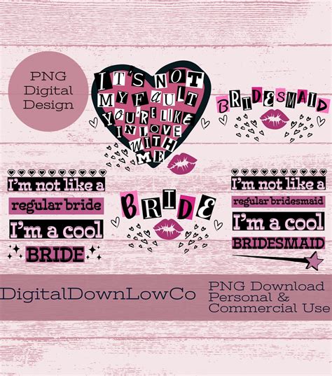 Mean Girls Bachelorette Party Png Burn Book Bundle Png Digital