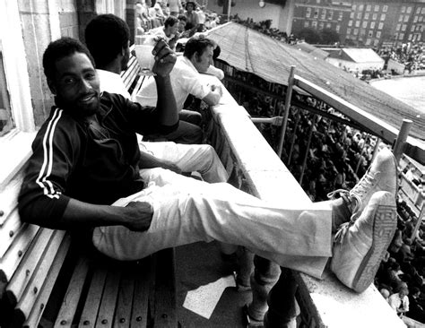 West Indies Cricketer Vivian Richards Enjoying A Drink After Scoring 291 Runs Versus England