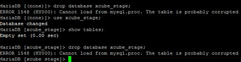 Rules Corrupted Mysql Cache Rules Table Dropped The Table And Now I