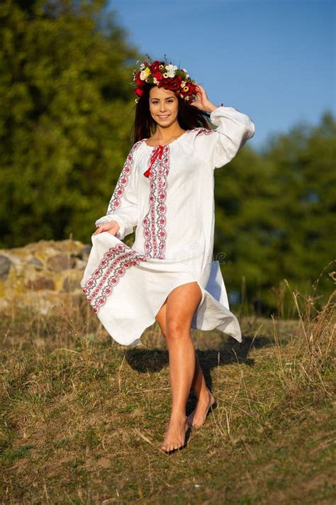 Outdoor Portrait Of Beautiful Ukrainian Girl Stock Image Image Of