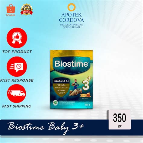 Jual Biostime 3 Bln 350 Gr Madu Vanila Susu Formula Pertumbuhan