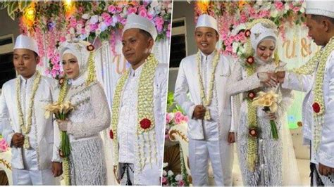 Terungkap Fakta Sebenarnya Wanita Diapit 2 Pengantin Pria Yang Jadi