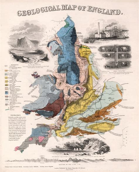 Geological Map Of England Free Stock Photo Public Domain Pictures
