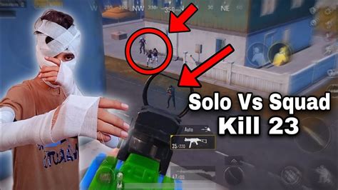 Solo Vs Squad Fight Gameplay 😱 Youtube