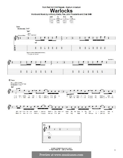 Warlocks Red Hot Chili Peppers By Flea A Kiedis C Smith J