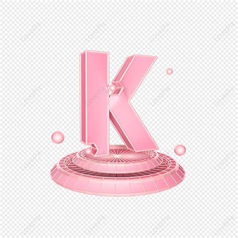 K Letter Images In Pink