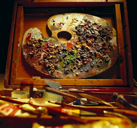Premium Photo Palette Knife Paints Mix