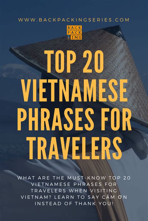 Top 20 Vietnamese Phrases for Travelers | Vietnamese phrases, Vietnam ...