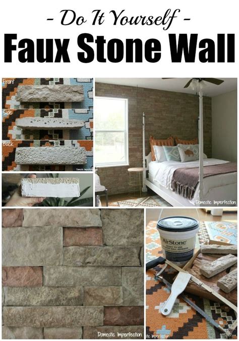 Diy Faux Stone Wall Aka The Best Thing Ever Wildfire Interiors