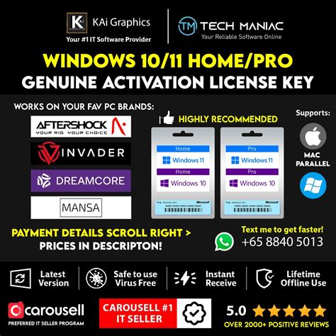 100 Windows 10 11 Retail License Genuine Activation Key Home Pro Lifetime Retail Key Works