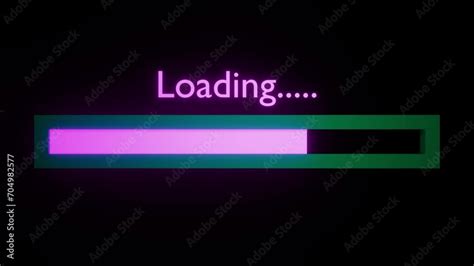 Vidéo Stock Loading Bar On Black Background Loading Done Retro Design