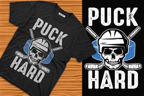 Puck Hard Hockey T Shirt Design Graphic By Qarigor Inc · Creative Fabrica