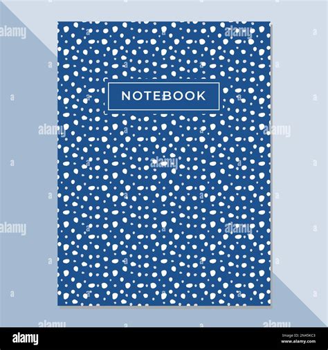 Blue Dotted Notebook Diary Cover Design Journal Diary Book Cover